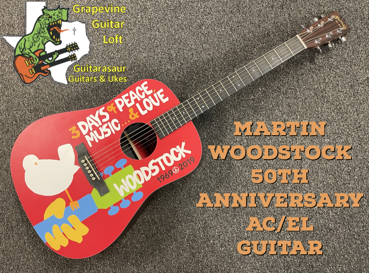 Martin DX Woodstock 50th Anniversary Acoustic Electric Dreadnought Guitar
